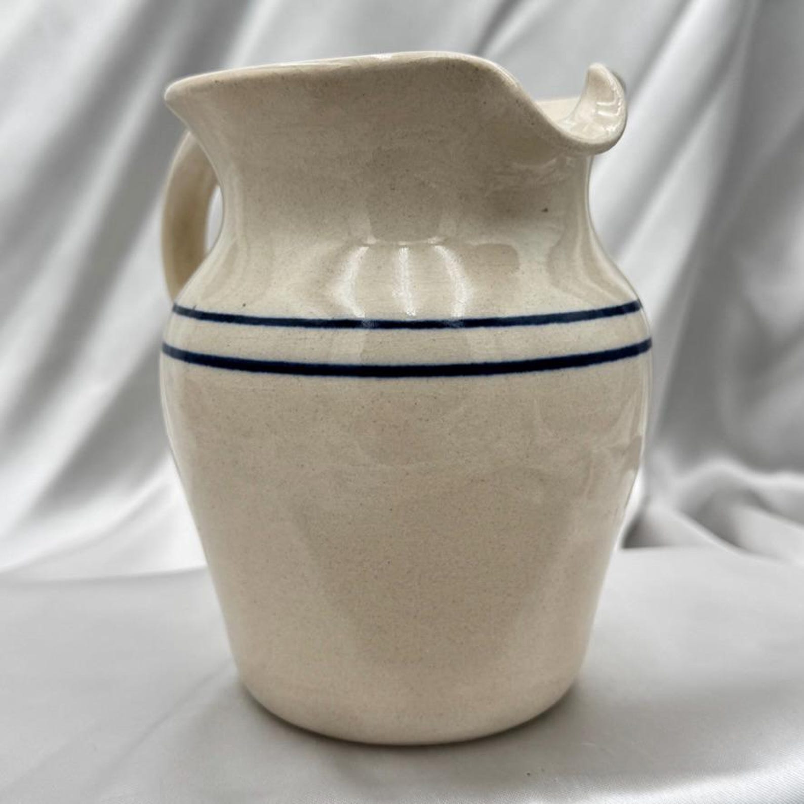 Vintage Casey Pottery Stoneware Pitcher, Hand Turned Rustic Jug ...
