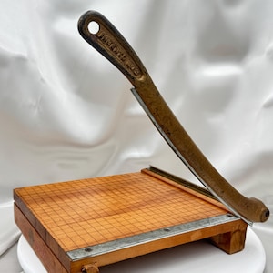 Vintage Ingento No. 3 Maple Paper Cutter – Ideal School Supply Co ...