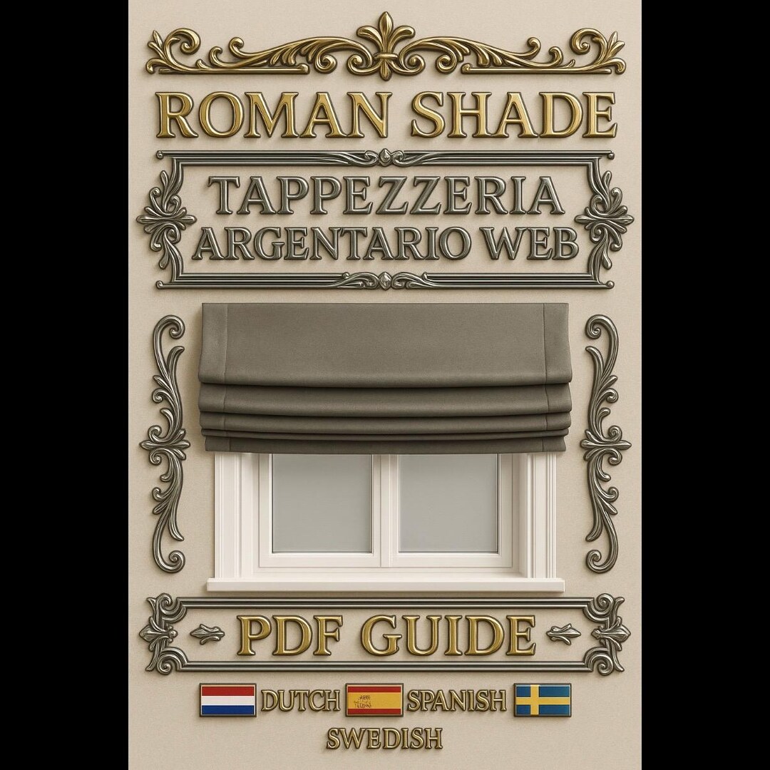Roman Shade DIY Tutorial PDF – Step-by-step Sewing Guide for Beginners ...