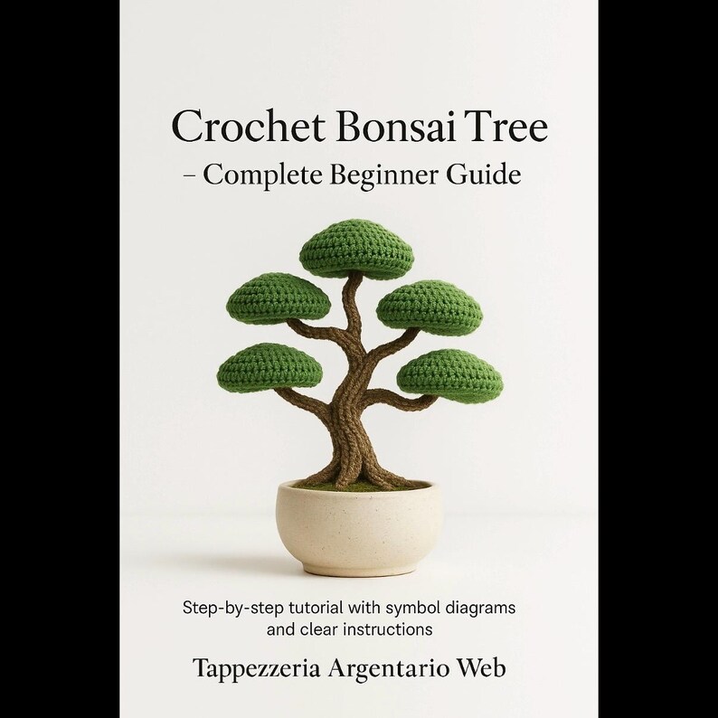 Crochet Bonsai Tree Pattern for Beginners – Symbol Diagram PDF Tutorial ...