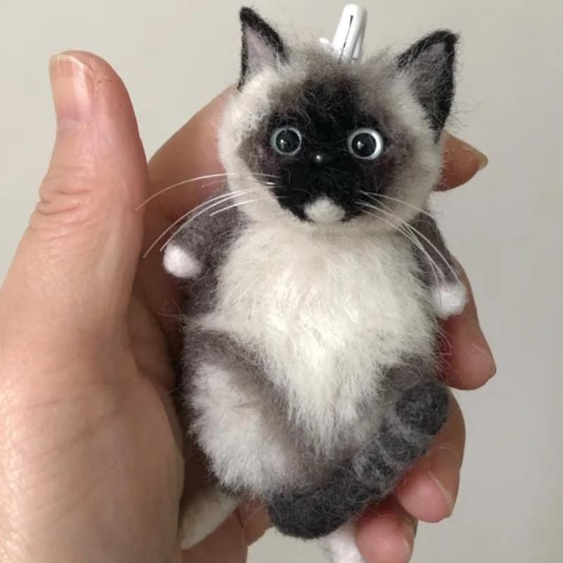 Needle Felted Keychain - Etsy Canada