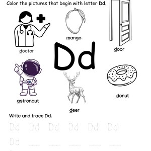 ABC Printable Worksheets - Etsy