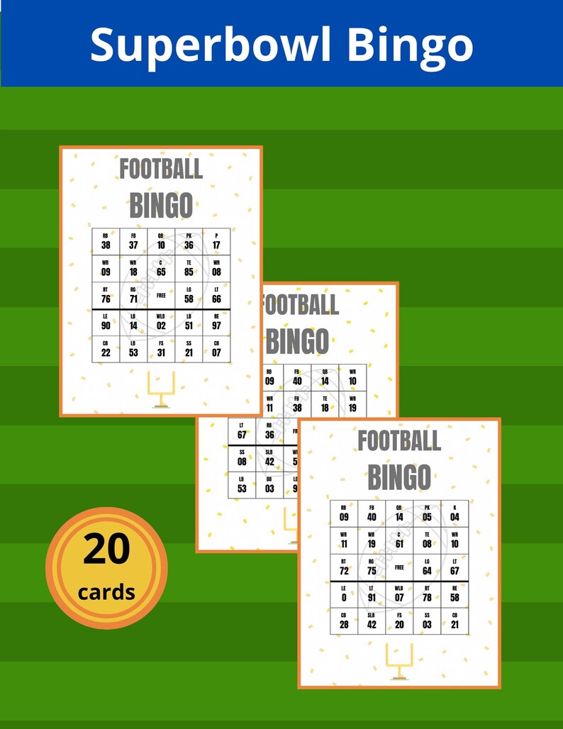 Superbowl Game Day Bingo 2026: the Ultimate Football Fun for Your ...