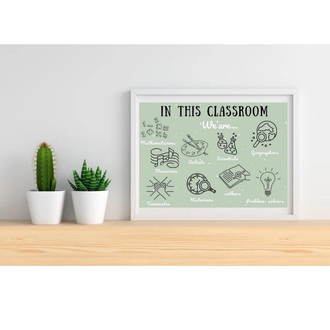 In This Classroom We Are Poster | Digital Download | Inclusive ...