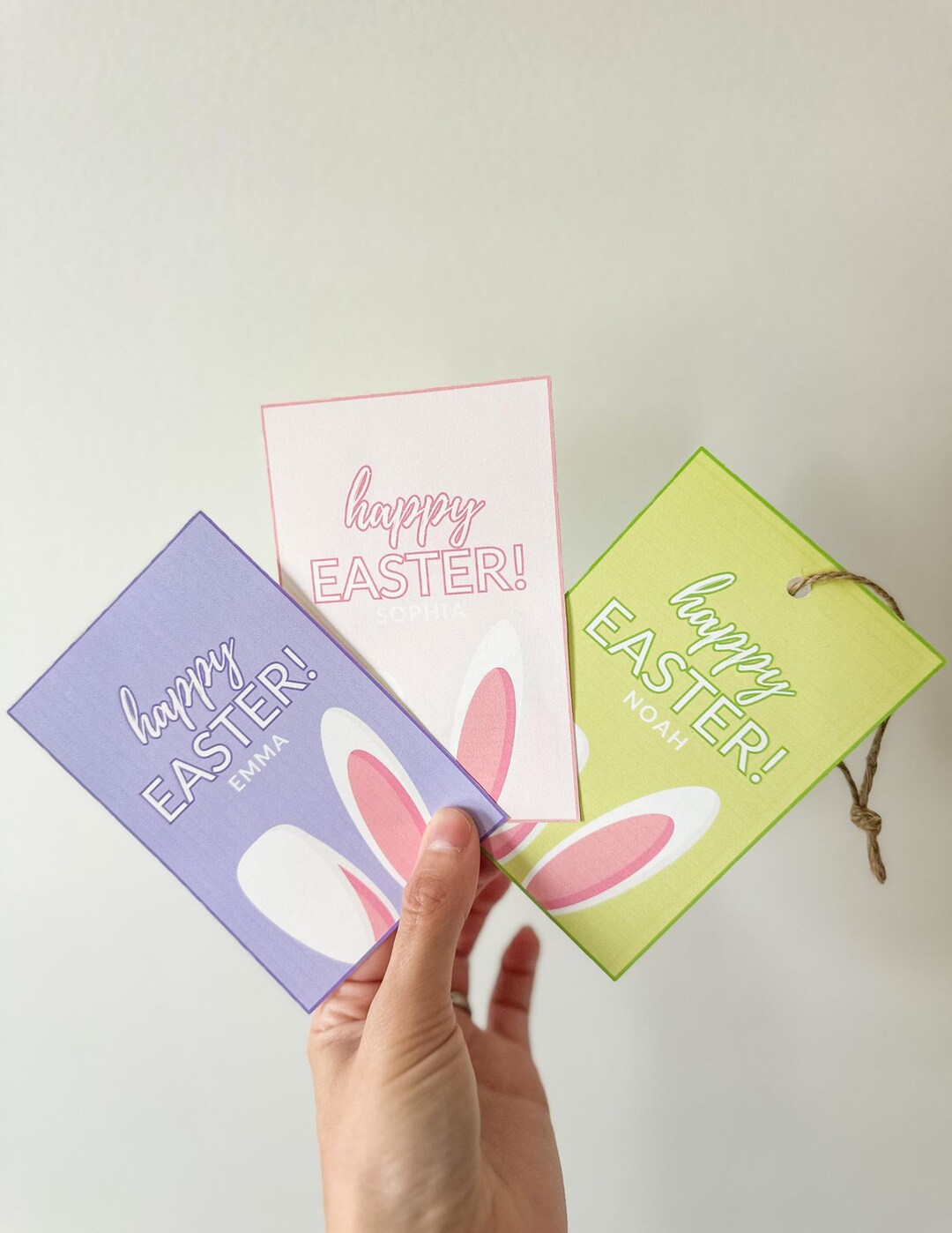 EDITABLE Easter Gift Tag, Kids Easter Basket, Printable Easter Basket ...