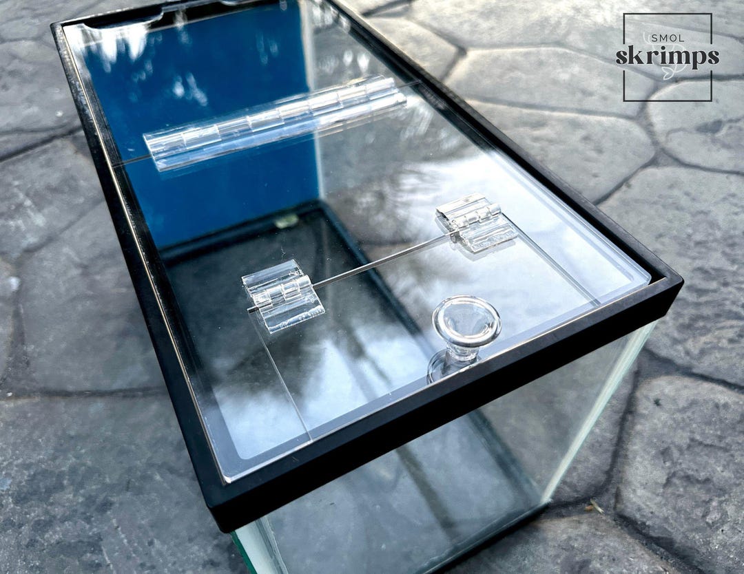 Aquarium / Terrariums Lid: 2.5, 5.5, 10 Gallon | Feeding Door | Cut-to ...