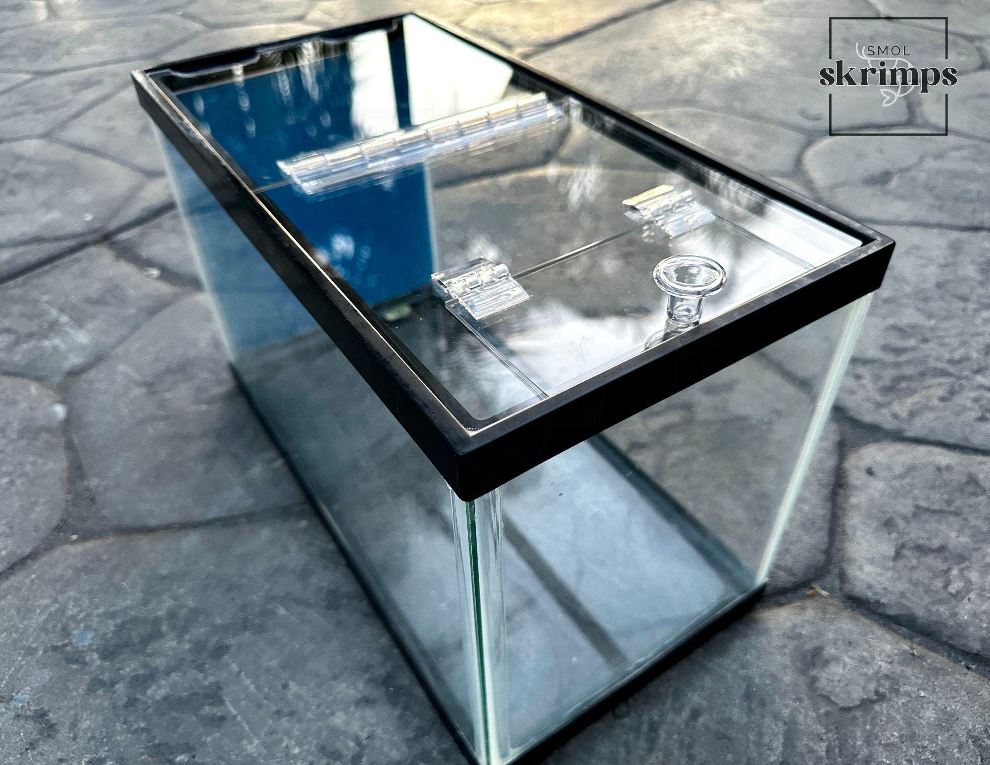 Aquarium / Terrariums Lid: 2.5, 5.5, 10 Gallon | Feeding Door | Cut-to ...