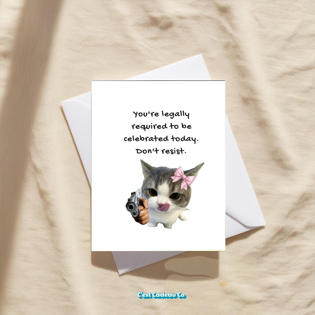 Custom Funny Happy Birthday Card, Sarcastic Card for Him or Her ...