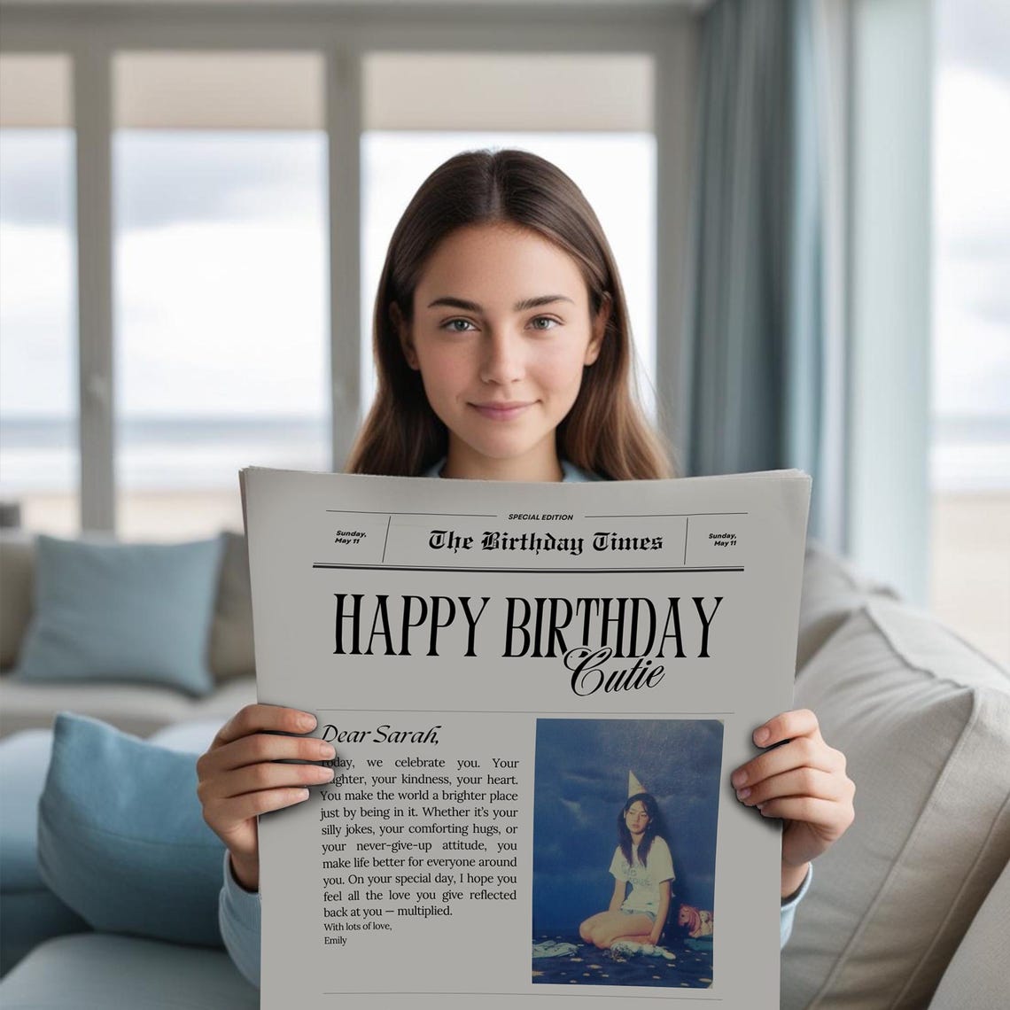 Custom Birthday Newspaper | Personalized Tabloid Style Birthday Gift ...