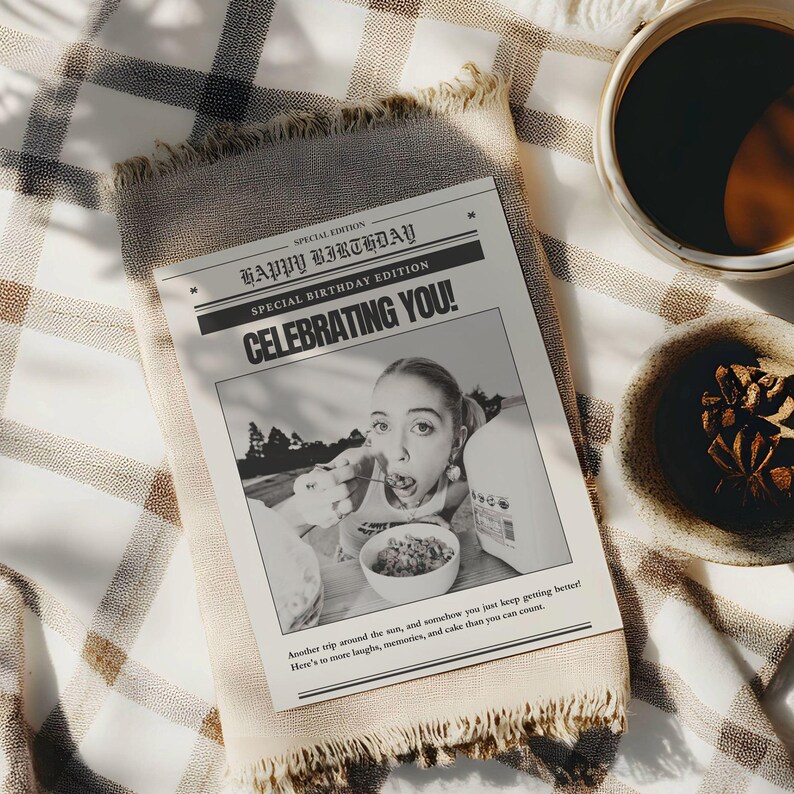 Custom Birthday Newspaper | Personalized Tabloid Style Birthday Gift ...