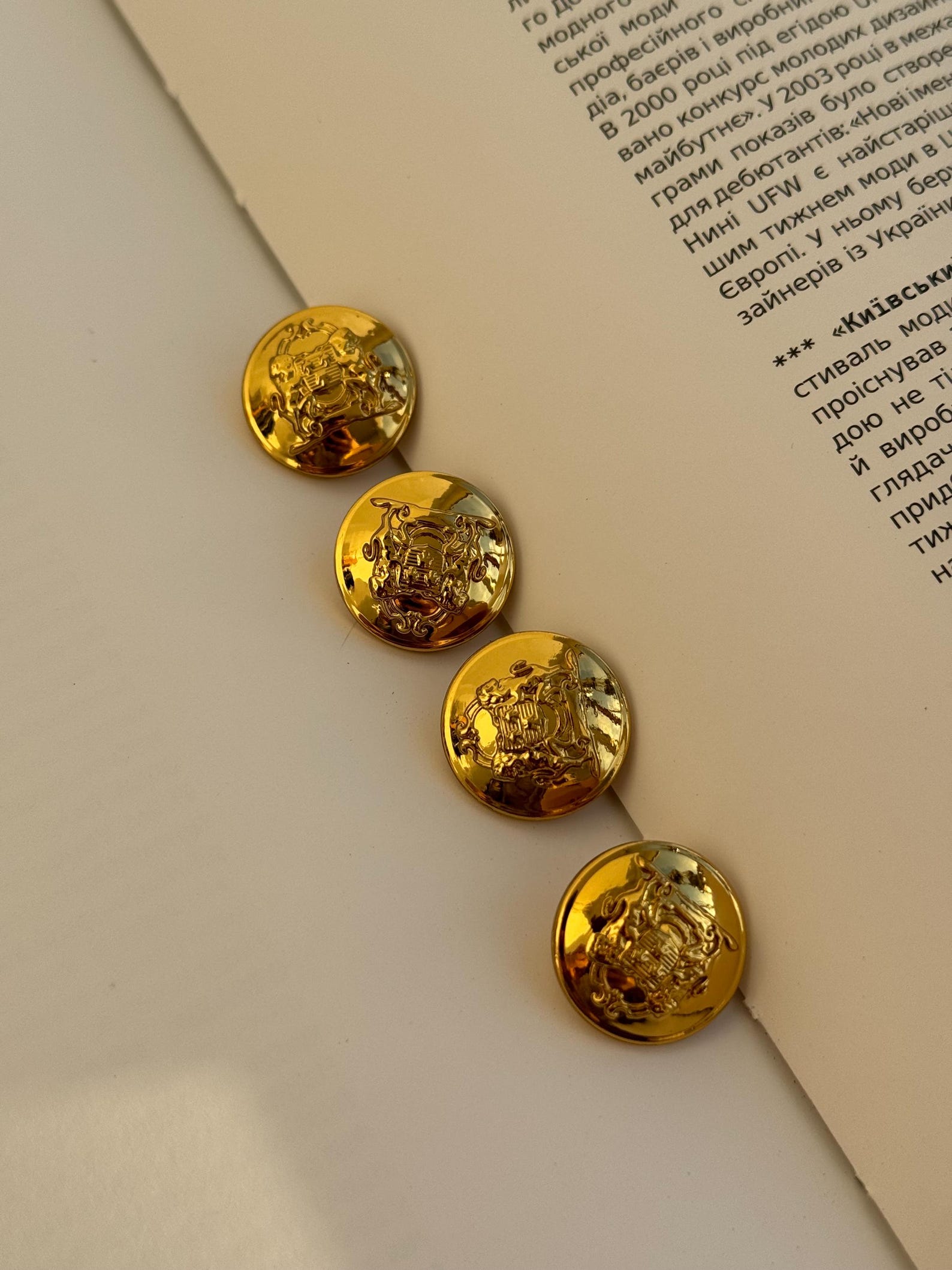 Luxury Gold Blazer Button With Shank – Heavy Cast Metal Button With ...