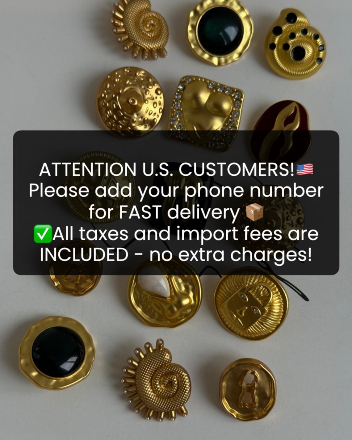 Luxury Gold Blazer Button With Shank – Heavy Cast Metal Button With ...