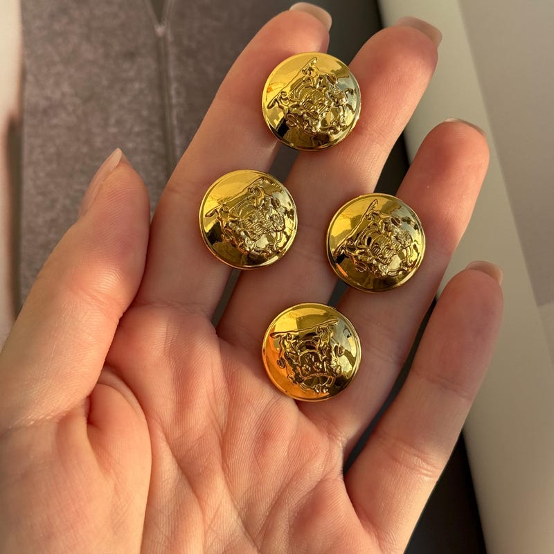 Gold Blazer Buttons - Etsy