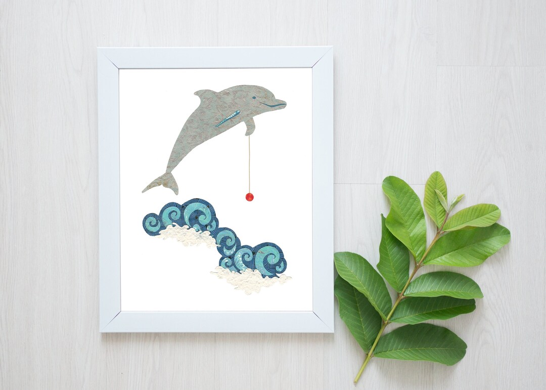 Dolphin Print-dolphin-dolphin Art-yoyo Print-nursery Decor-nursery Wall ...