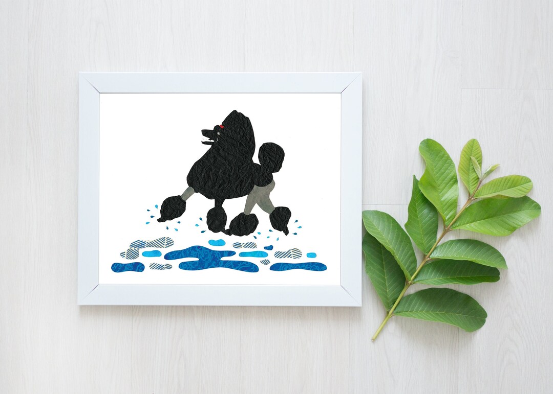 Pre-order-poodle Print-standard Poodle-dog Print-poodle Art-poodle Wall ...