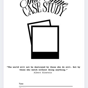 Case Study Template | True Crime Aesthetic | Forensic Psych. Project ...