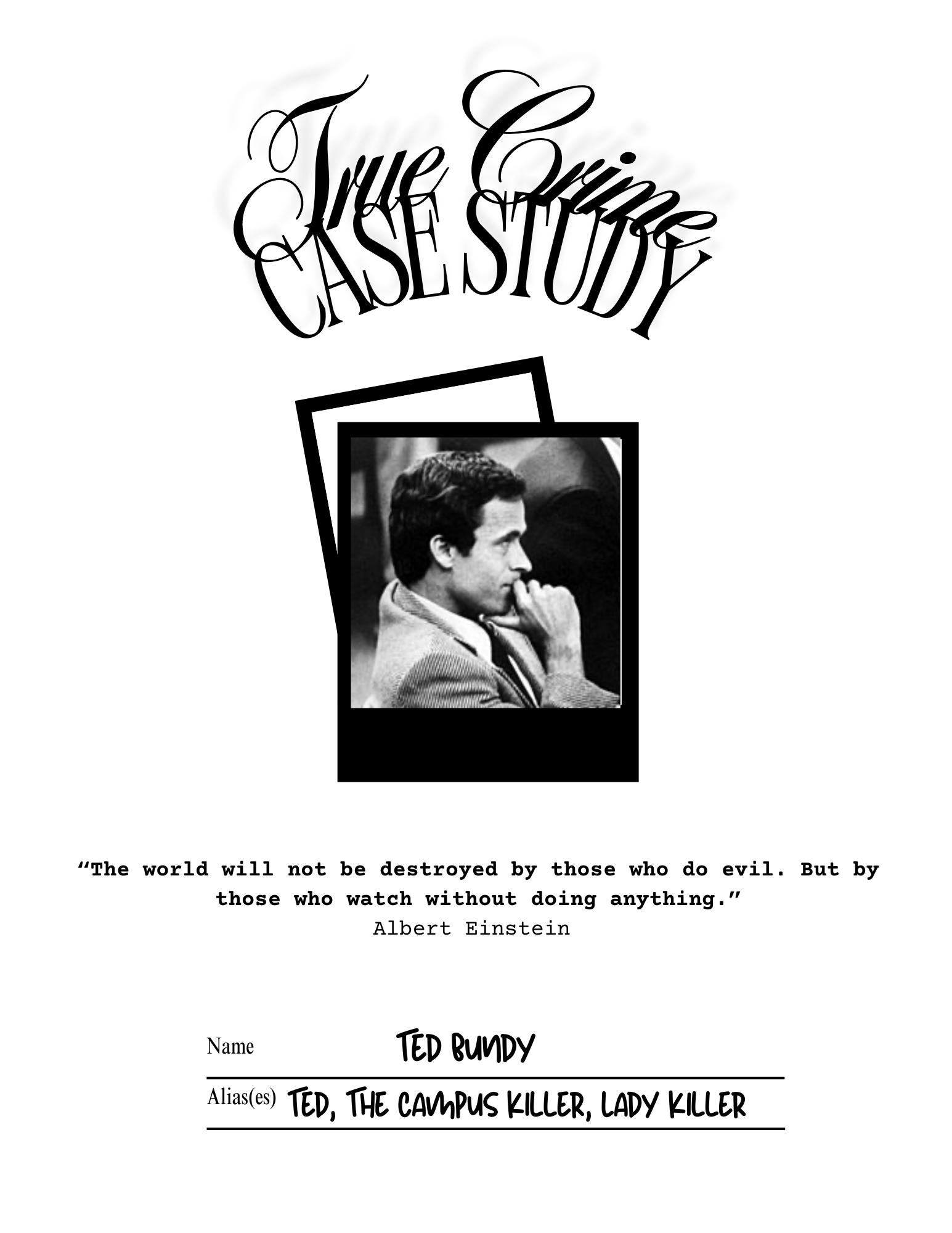 Case Study Template | True Crime Aesthetic | Forensic Psych. Project ...