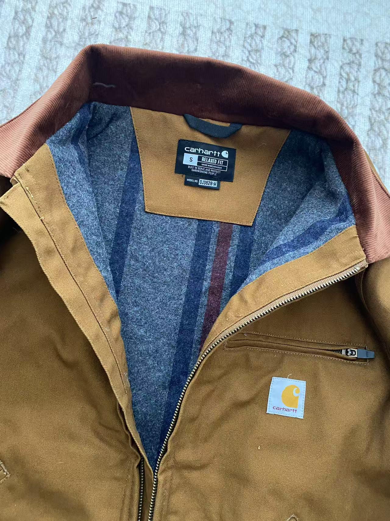 Carhartt Detroit Jacket Relaxed Fit Duck Blanket-lined Detroit - Etsy