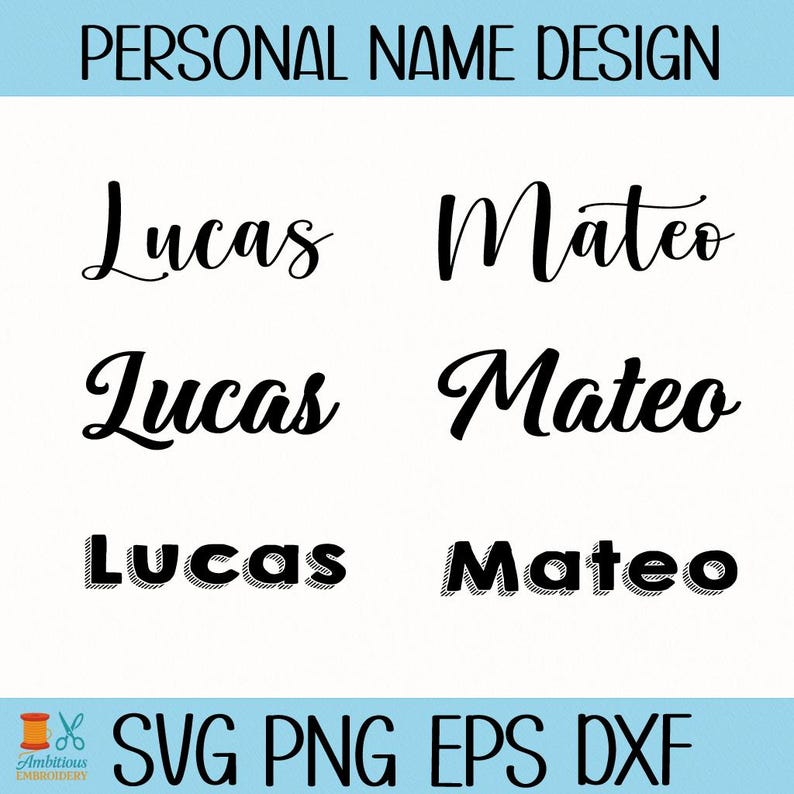 Custom Name SVG Bundle | Multiple Fonts, Ready-to-use Names | Cricut ...