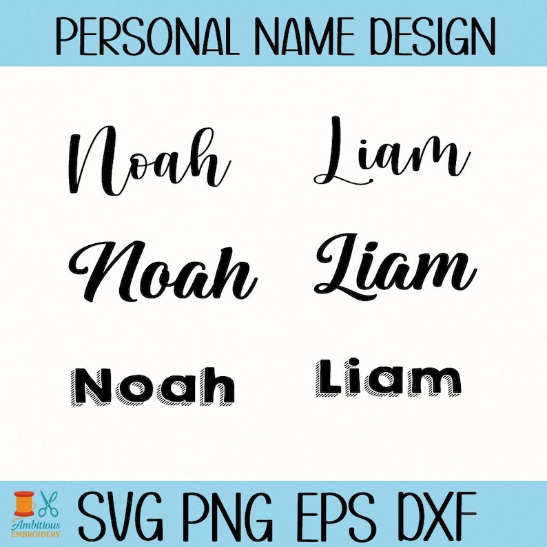 Custom Name SVG Bundle | Multiple Fonts, Ready-to-use Names | Cricut ...