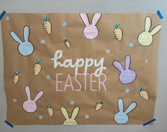 Hand Painted Easter Banner - Etsy