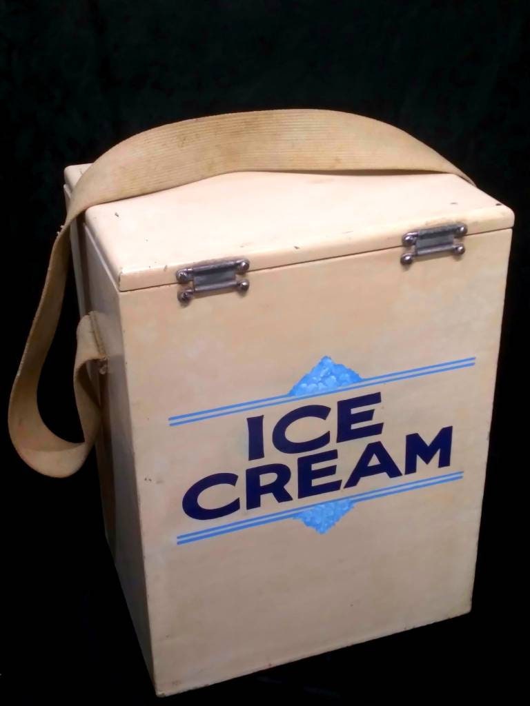 Collectibles Vintage Ice Cream Box Stadium Vendor Carrying Box 1950s ...