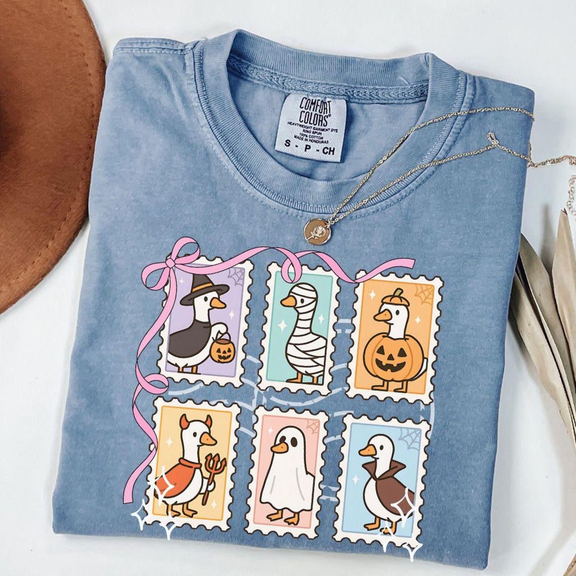 Halloween Goose Postage PNG | Cute Costume Goose Clipart | Witch, Mummy ...