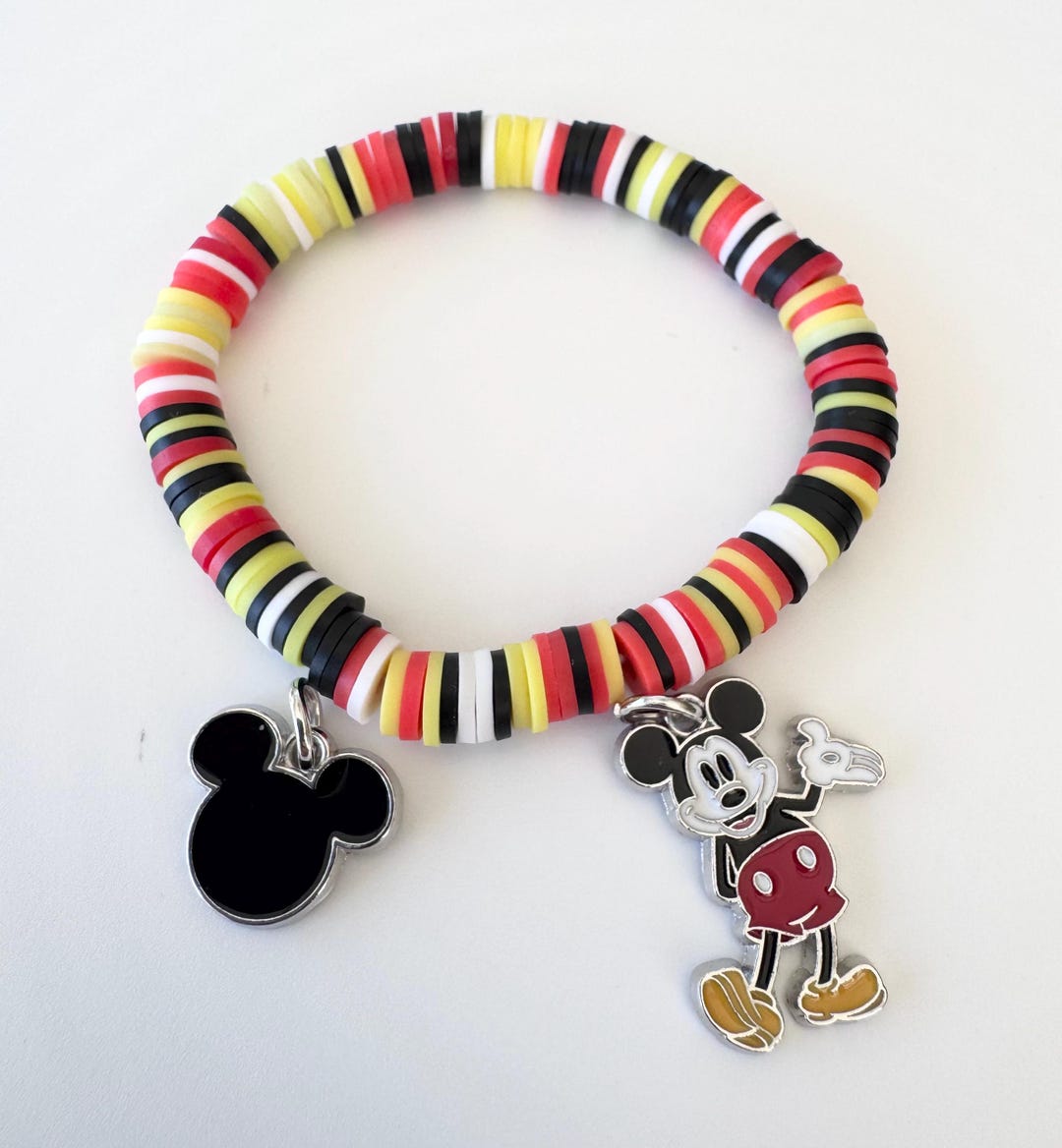 Mickey Mouse Charm Bracelet | Handmade Disney Bounding Jewelry - Etsy