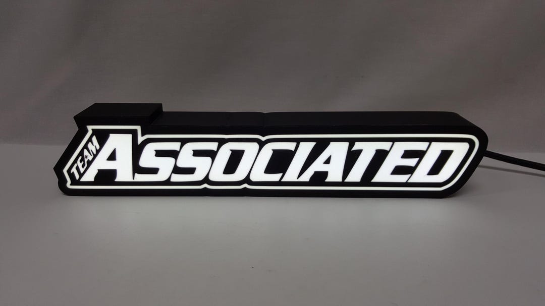 Team Associated AE Rc Logo LED Light Box Lamp USB Powered 3D Print - Etsy