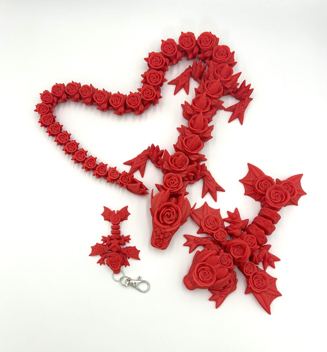 Rose Dragon - A Blossom of Elegance and Power | 3d Printed Dragon ...