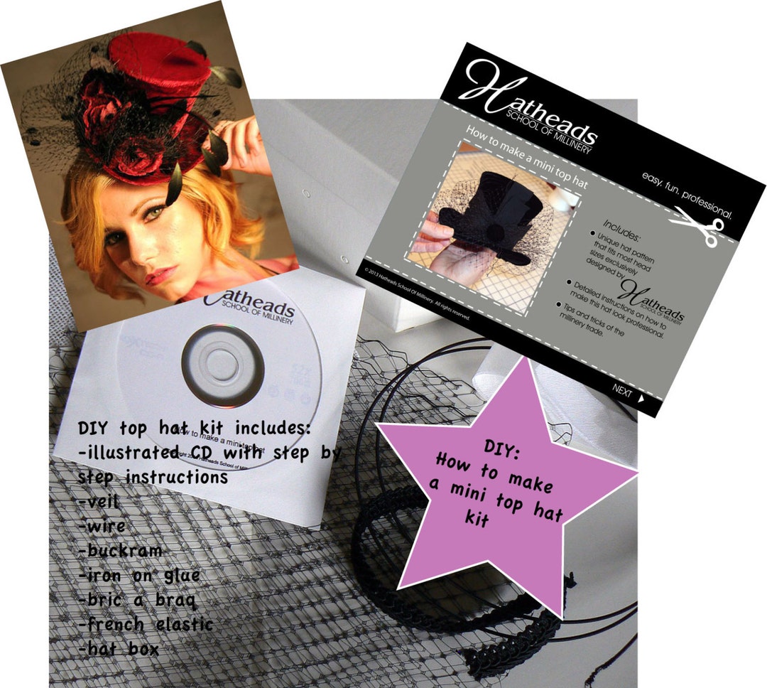 DIY How to Make a Mini Top Hat Kit - Top Hat Kit - How to Top Hat - Etsy