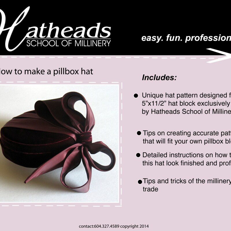 Pillbox Hat - Etsy