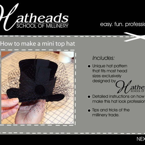 How to Make a Mini Top Hat Pdf E-book Pattern - Etsy