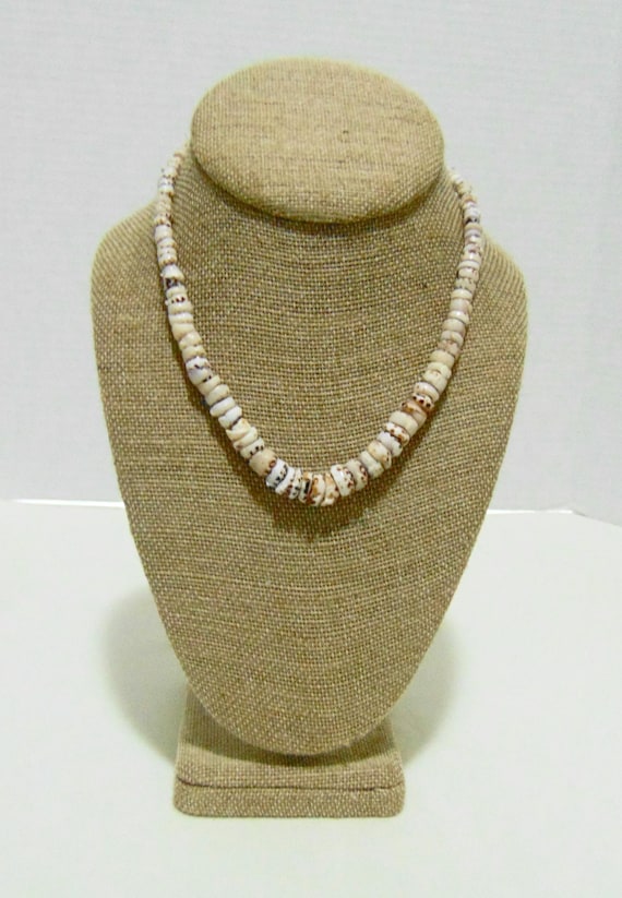 Vintage 70's Hawaii Natural Tiger Puka Shell Surfer S… - Gem