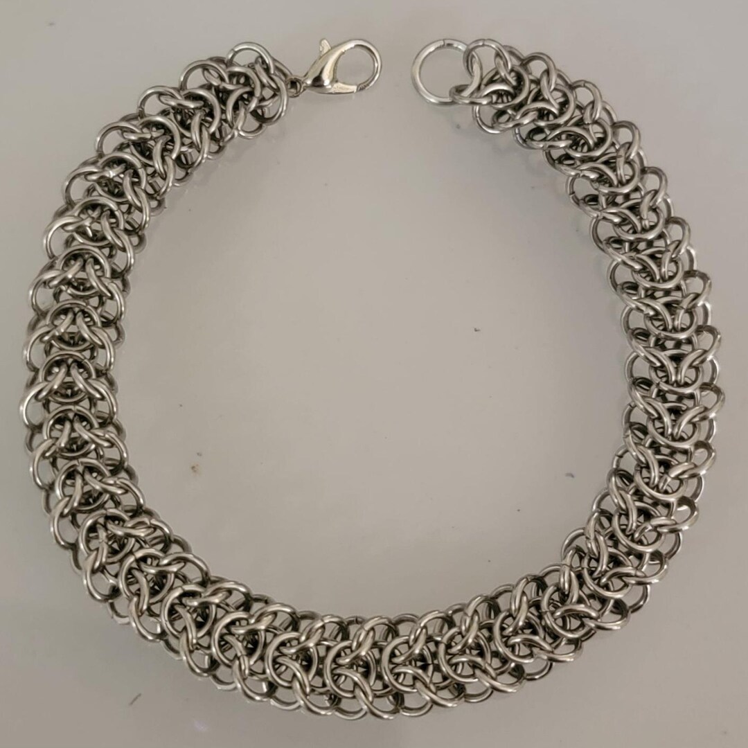 Handmade Elf Weave Stainless Steel Chainmaille Bracelet - Etsy
