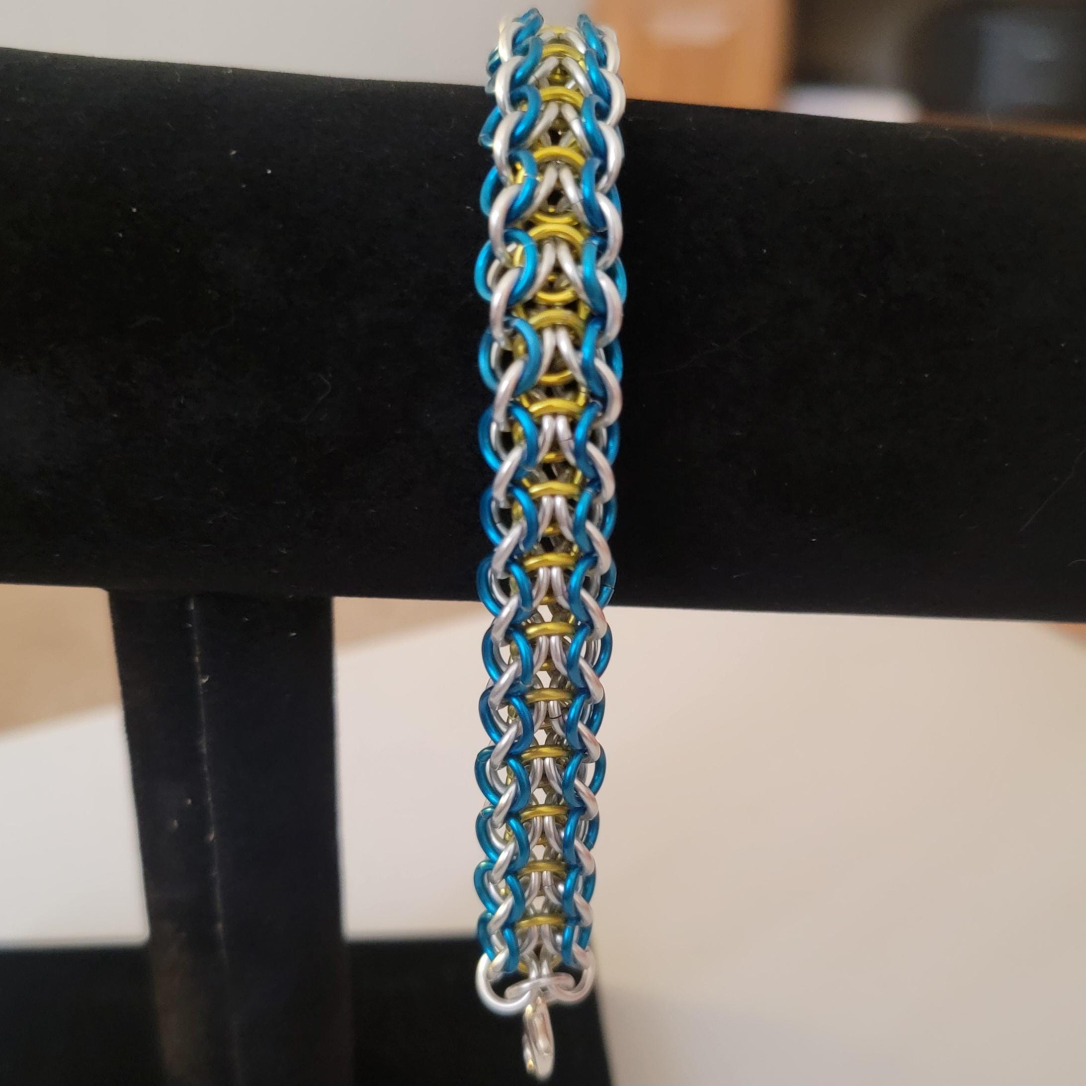 Handmade Spinal Elf Weave Chainmaille Bracelet - Etsy