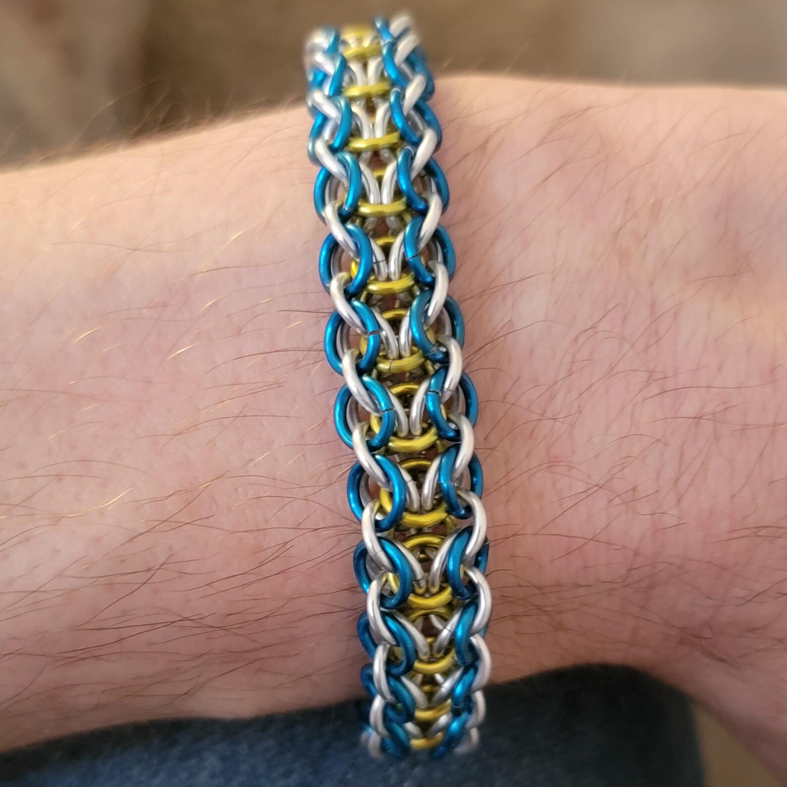 Handmade Spinal Elf Weave Chainmaille Bracelet - Etsy