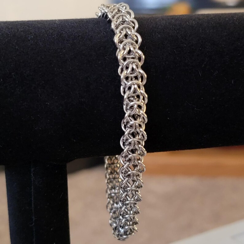 Handmade Elf Weave Stainless Steel Chainmaille Bracelet - Etsy