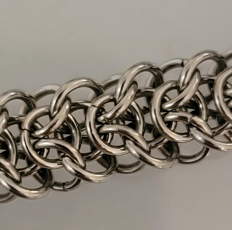 Handmade Elf Weave Stainless Steel Chainmaille Bracelet - Etsy