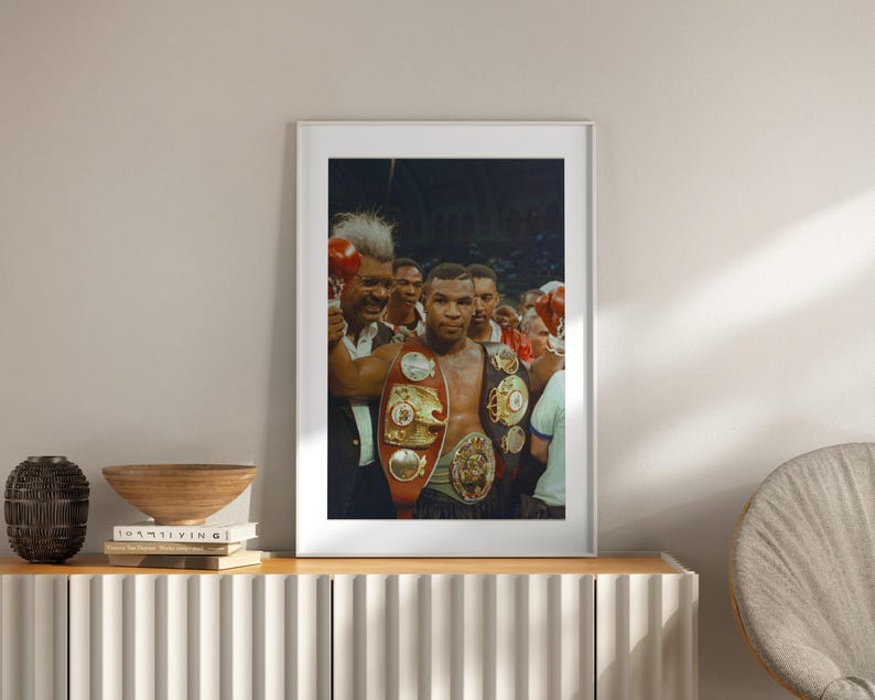 Mike Tyson - Iconic Championship Poster: Legendary Boxing Photo ...
