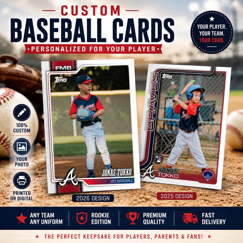 Baseball Card Foil - Etsy