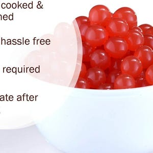 Boba Pearls, Strawberry Popping Bursting Boba, Tapioca Pearls for ...