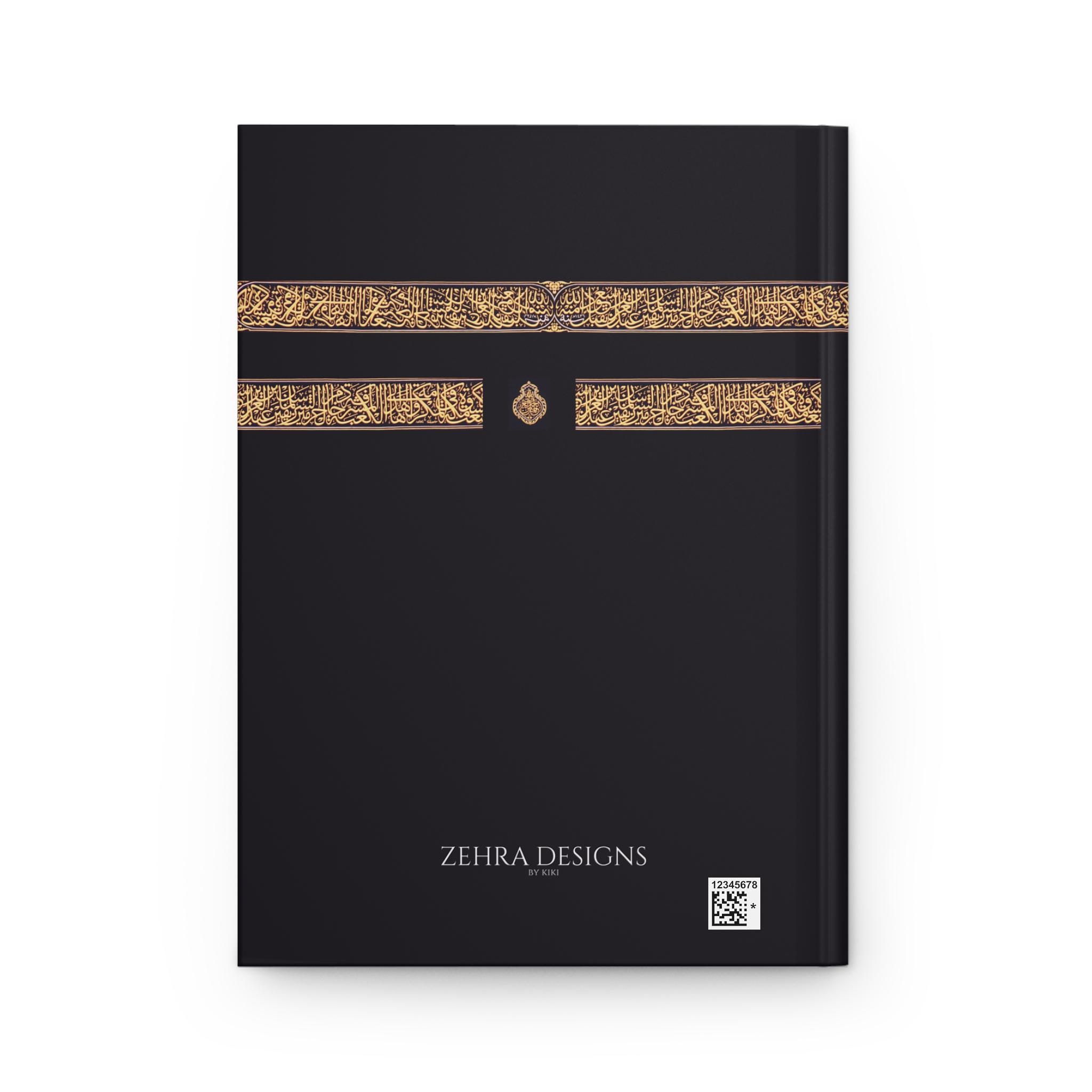 Kaaba Inspired Journal - Black Gold Islamic Notebook With Calligraphy ...