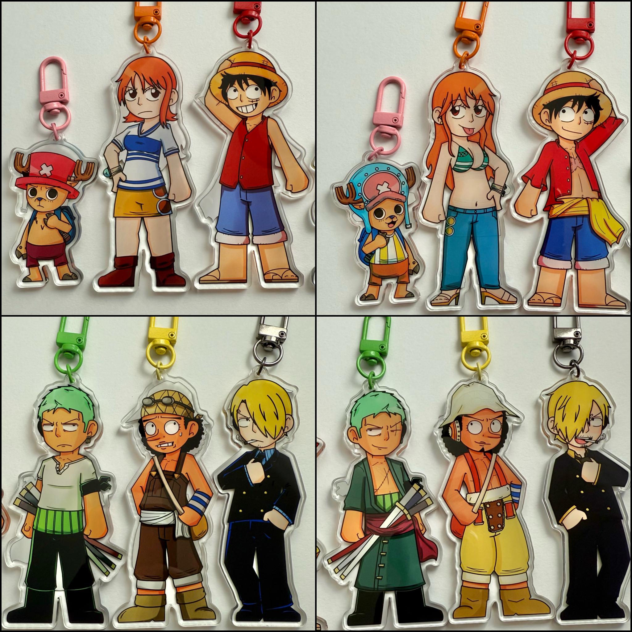 OP Pirates Pre/post Time Skip! [double Sided Acrylic Keychains] - Etsy