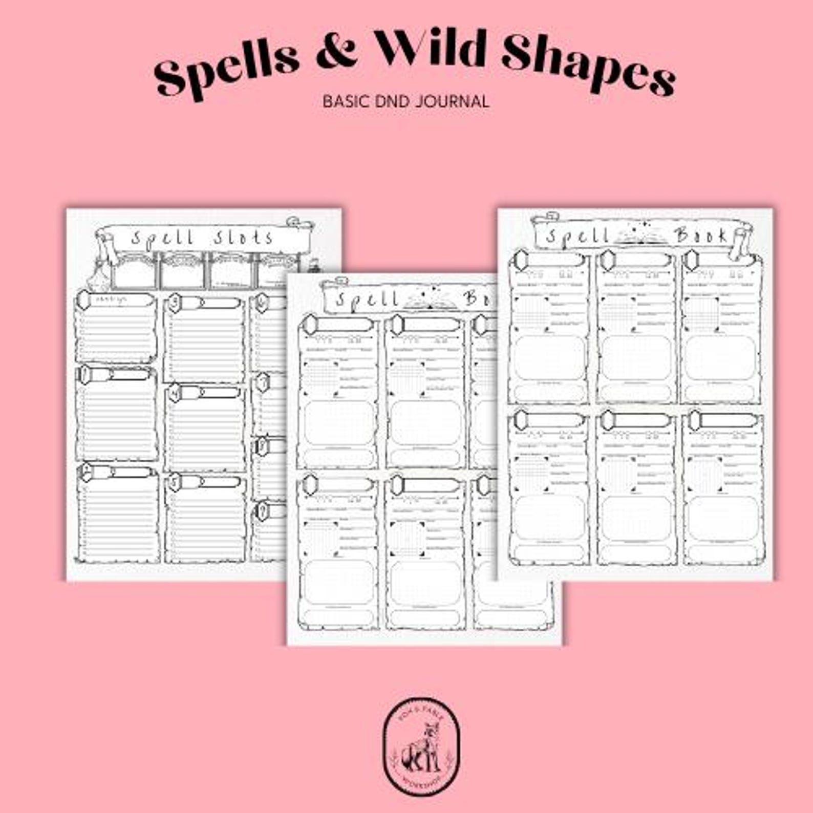 Printable Dnd Campaign Journal & Coloring Book (for the Adhd Player ...