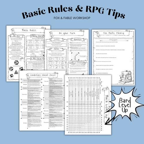 Bard Printable Dnd Campaign Journal & Coloring Book (for the Adhd ...