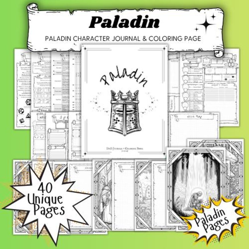 Dnd Paladin Notebooks - Etsy