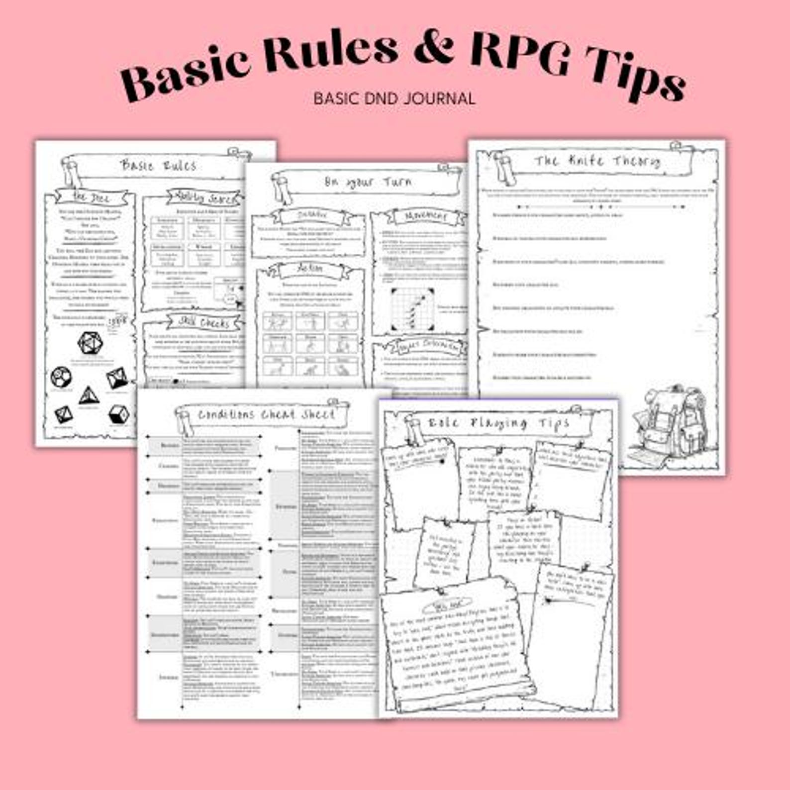 Printable Dnd Campaign Journal & Coloring Book (for the Adhd Player ...