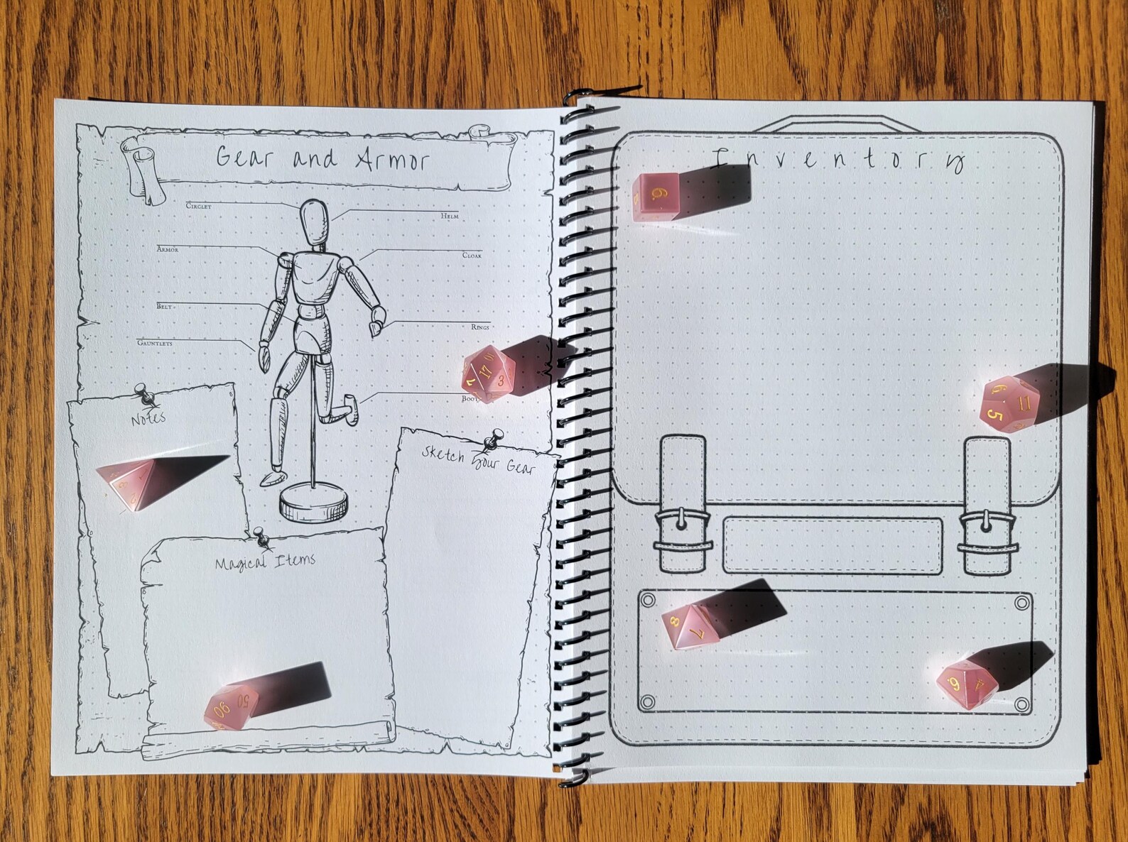 Printable Dnd Campaign Journal & Coloring Book, Dungeons and Dragons ...