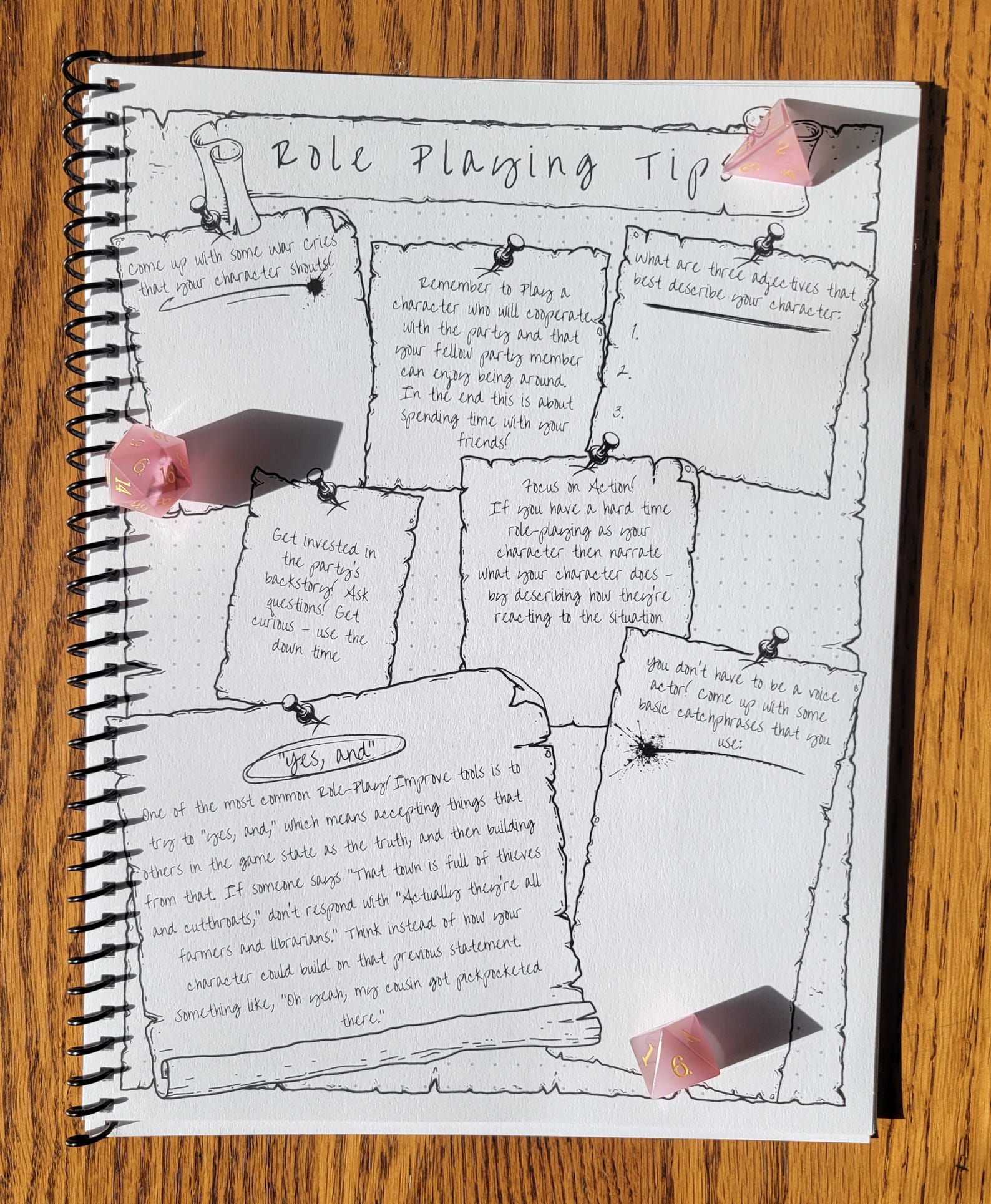 Printable Dnd Campaign Journal & Coloring Book, Dungeons and Dragons ...